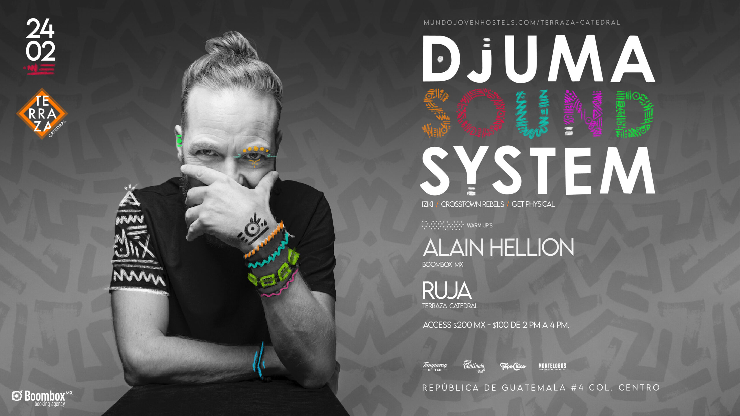 DJUMA SOUNDSYSTEM at #TerrazaCatedral - Hostels Mundo Joven